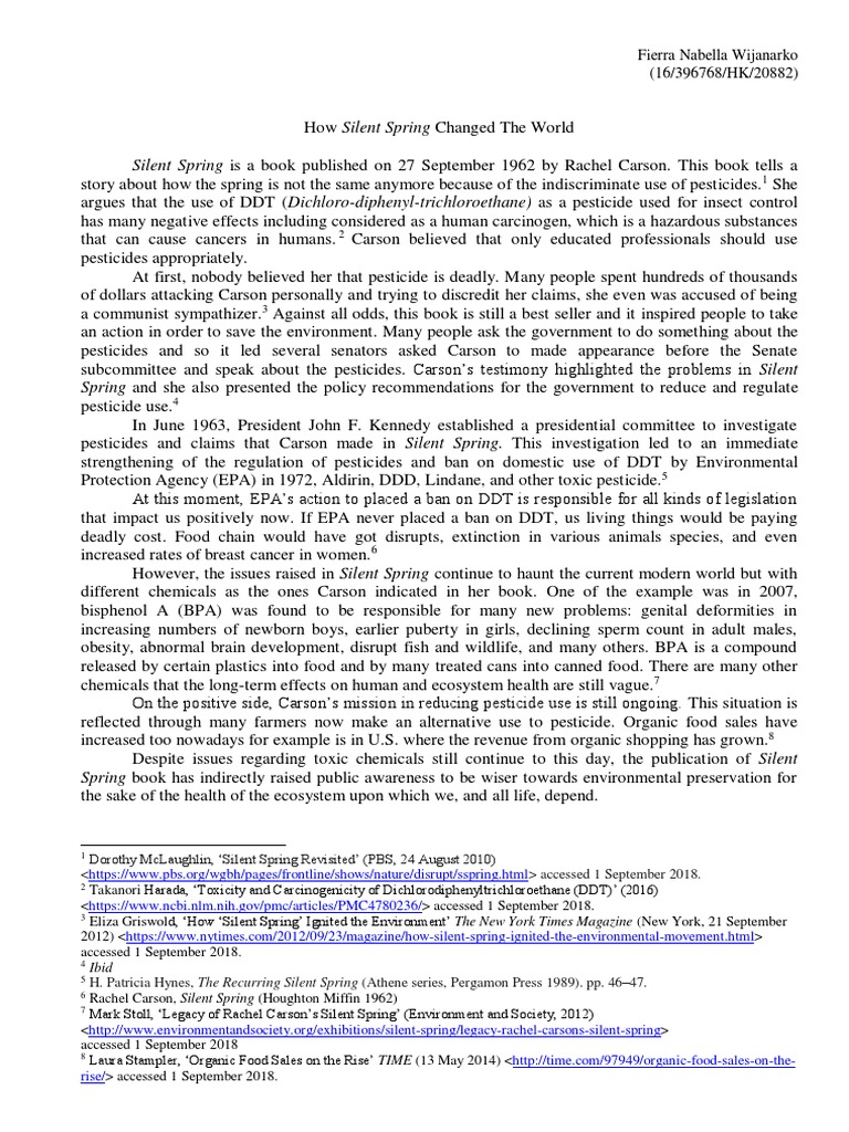 Silent Spring | PDF | Ddt | Pesticide
