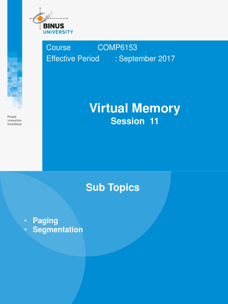 Virtual Memory: Paging & Segmentation Guide | PDF | Digital Technology | Information Technology