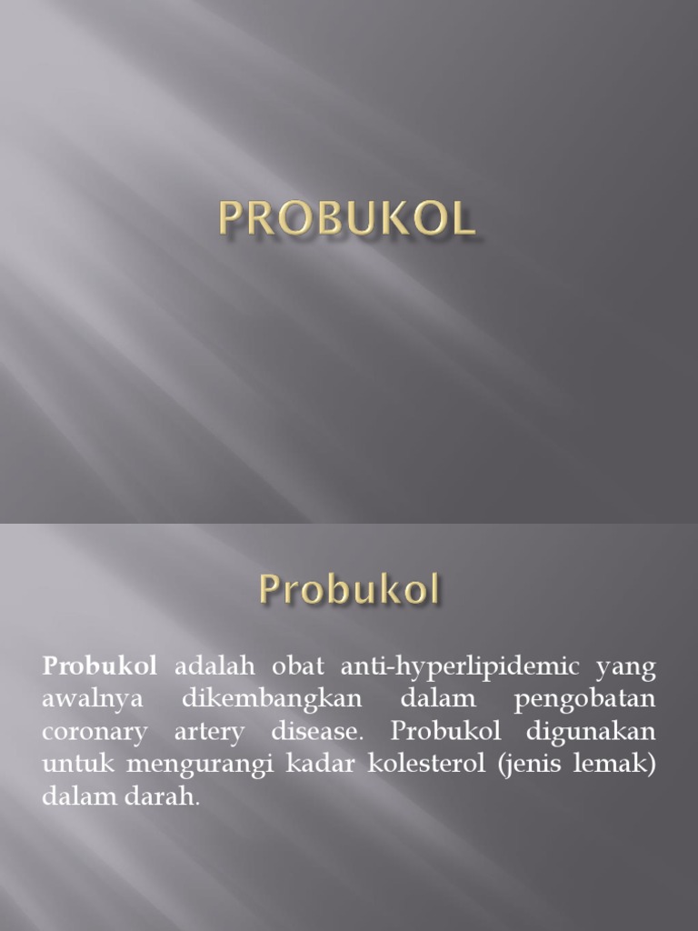 Panduan Probukol untuk Profesional Medis | PDF