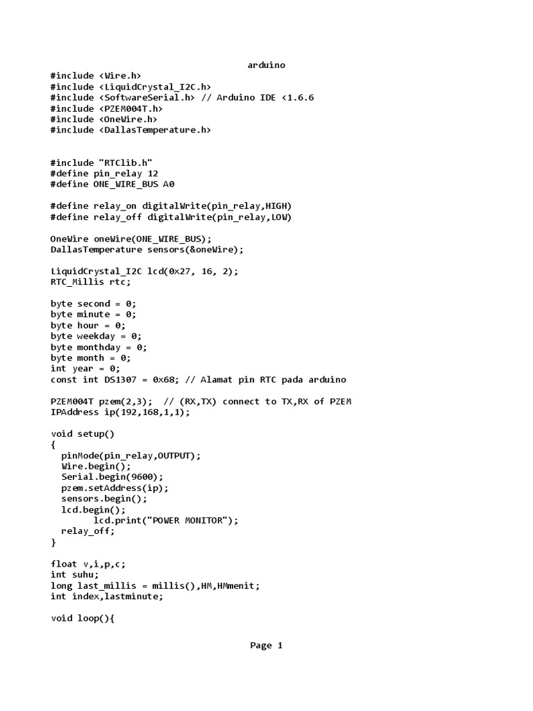 Arduino - Notepad PDF | PDF | Electronic Engineering | Computing
