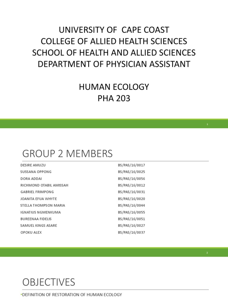 Ecology Presentation 1 | PDF | Restoration Ecology | Soil