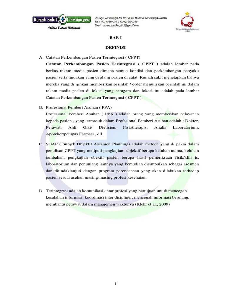 Panduan CPPT untuk Profesional Kesehatan | PDF | Pengembangan Diri ...
