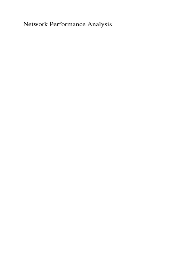 (Alan Holt) Network Performance Analysis Using TH PDF | PDF | Quality Of Service | Internet ...
