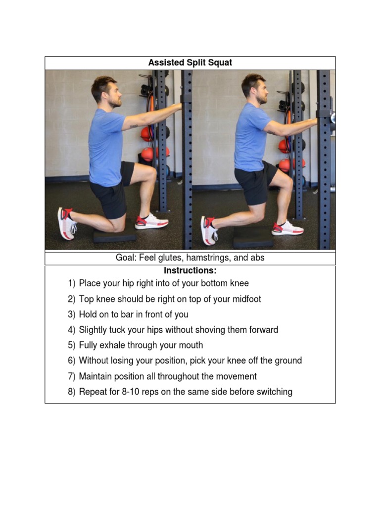 Assisted Split Squat | PDF
