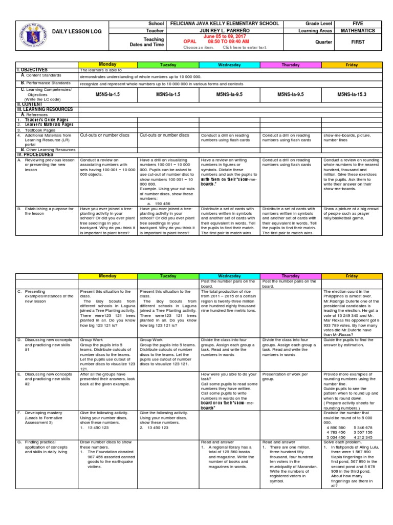 Understanding Large Numbers: A Lesson Plan on Visualizing, Writing, and ...