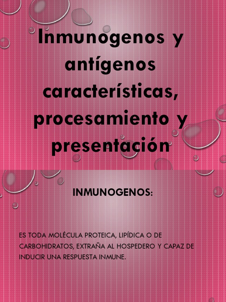 Exposicion de Inmunogenos | PDF | Antígeno | Sistema inmune