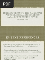 APA Referencing Abbreviations Guide | PDF