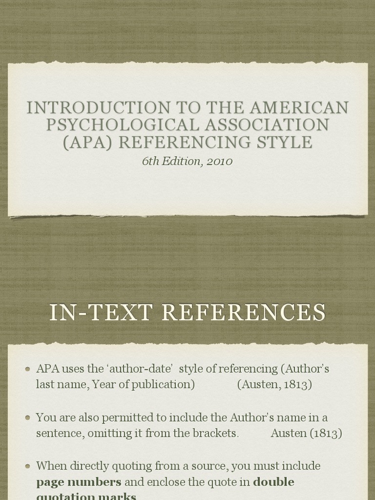 APA Referencing | PDF | Digital Object Identifier | Apa Style