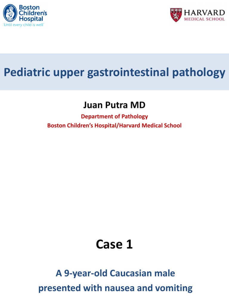 Pediatric Upper GI Pathology | PDF | Gastroesophageal Reflux Disease ...