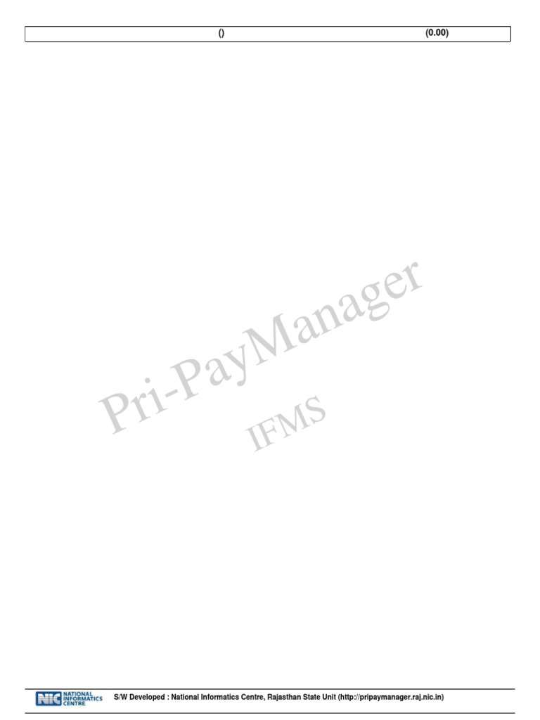 Pri-Paymanager: S/W Developed: National Informatics Centre, Rajasthan ...