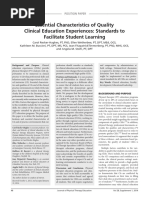 Capte PT Standards Required Elements | PDF | Physical Therapy | Curriculum