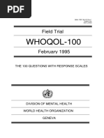The World Health Organisation - Five Well-Being Index (WHO-5) | PDF