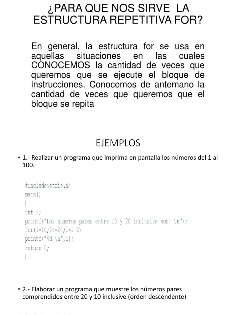 Para Que Nos Sirve La Estructura Repetitiva | PDF