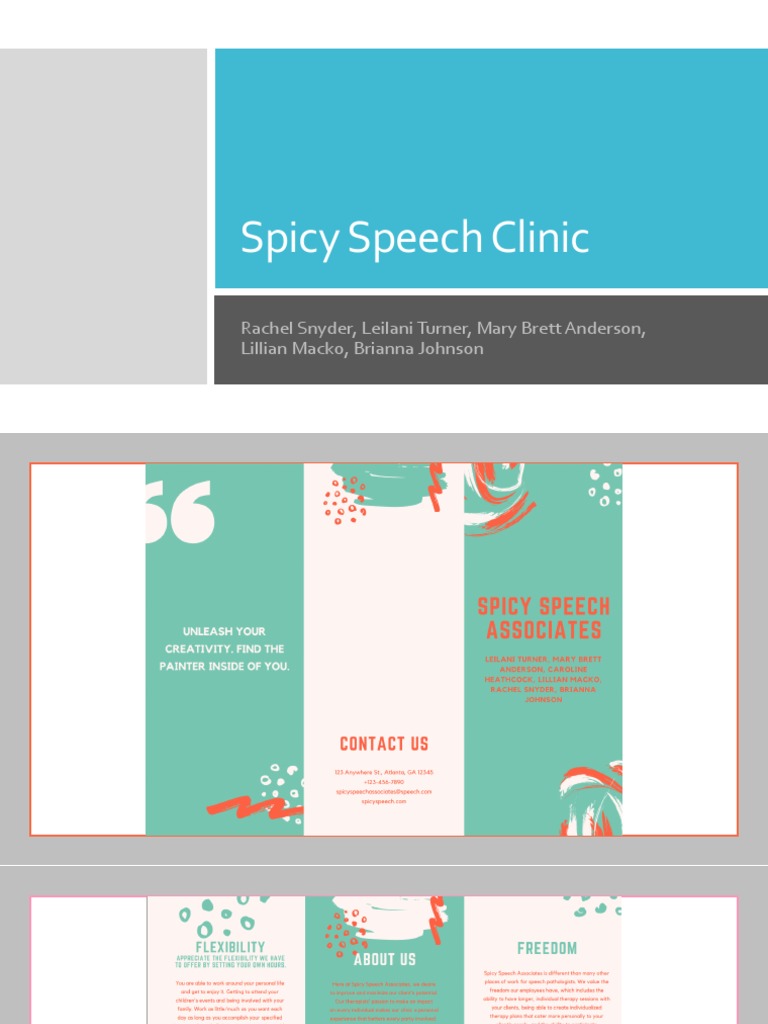 Brochure Project | PDF | Speech Language Pathology | Psychotherapy