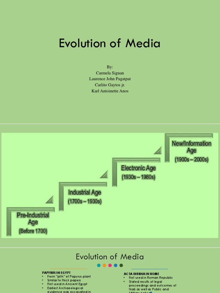 Evolution of Media | PDF | World Wide Web | Internet & Web
