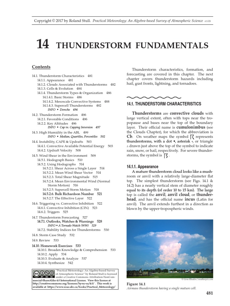 Thunderstorm Formation | PDF | Thunderstorm | Cloud
