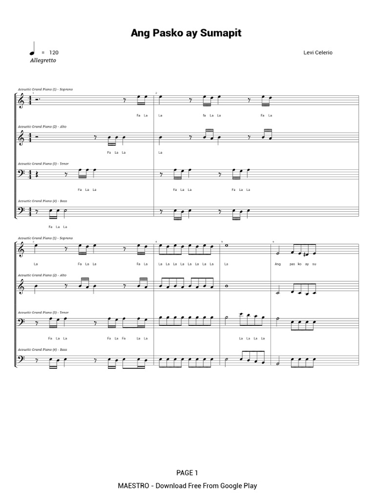 Ang Pasko Ay Sumapit