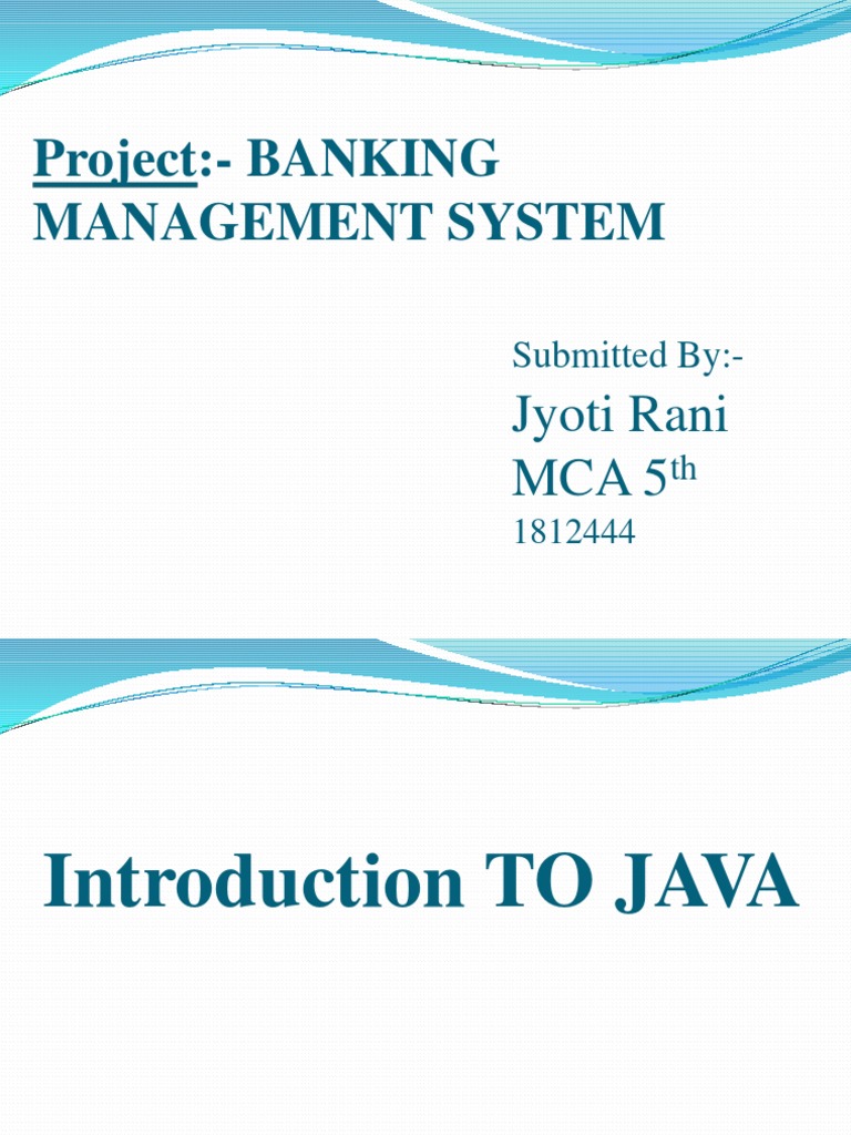 0 - Banking Management System | PDF | Java (Programming Language ...