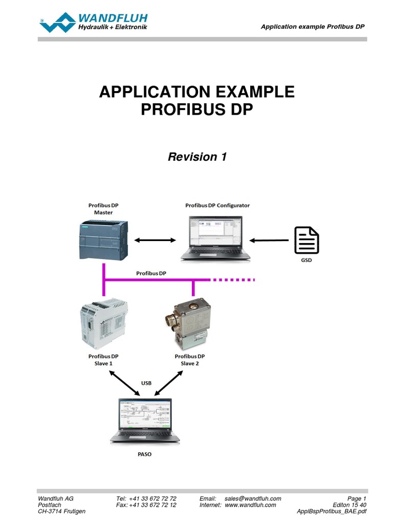 Application Example Profibus DP: Revision 1 | PDF | Parameter (Computer ...