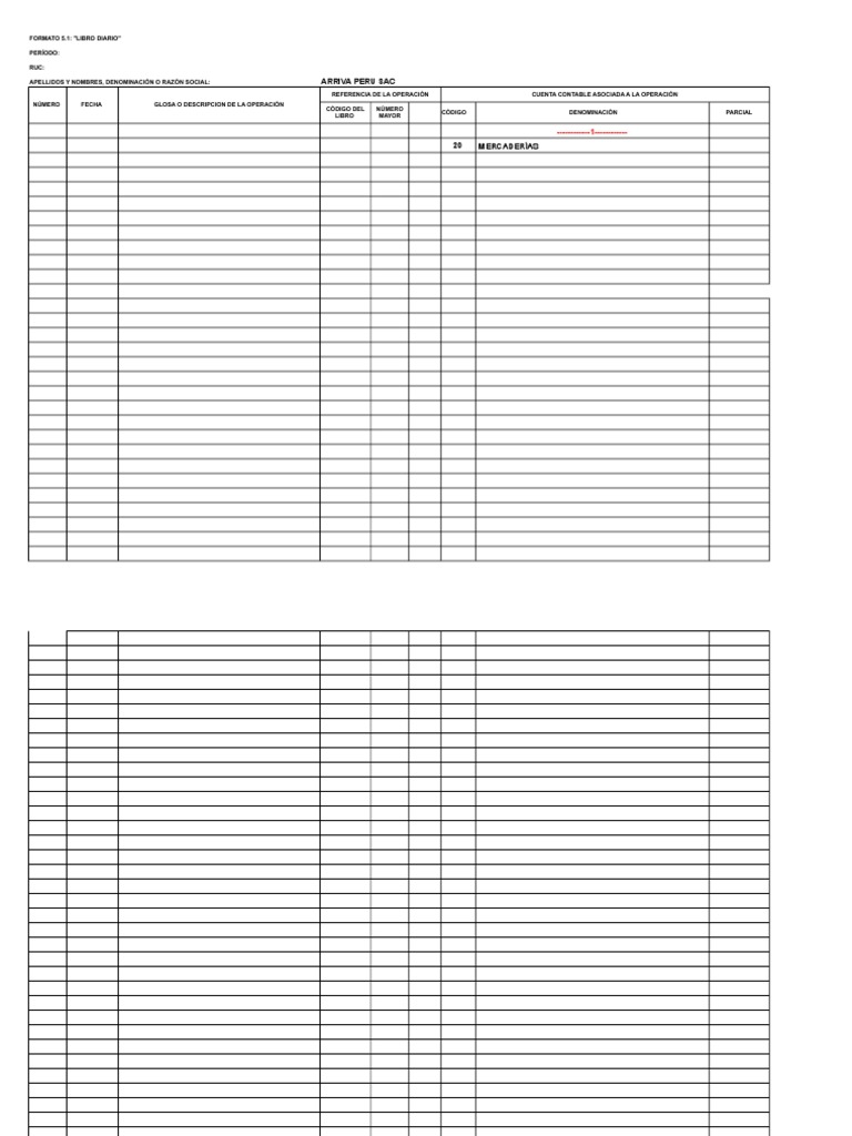 Formatos 1 | PDF | Contabilidad | Contabilidad financiera