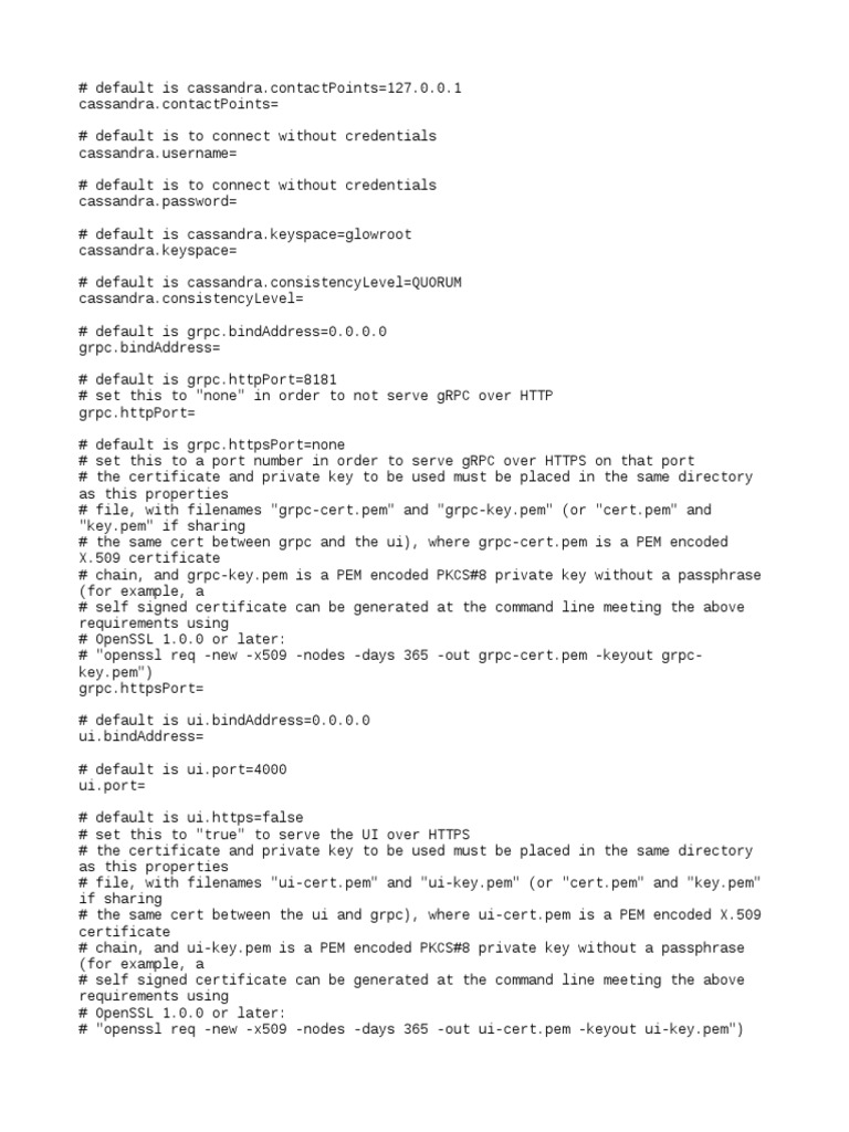 Glowroot Central Properties | PDF