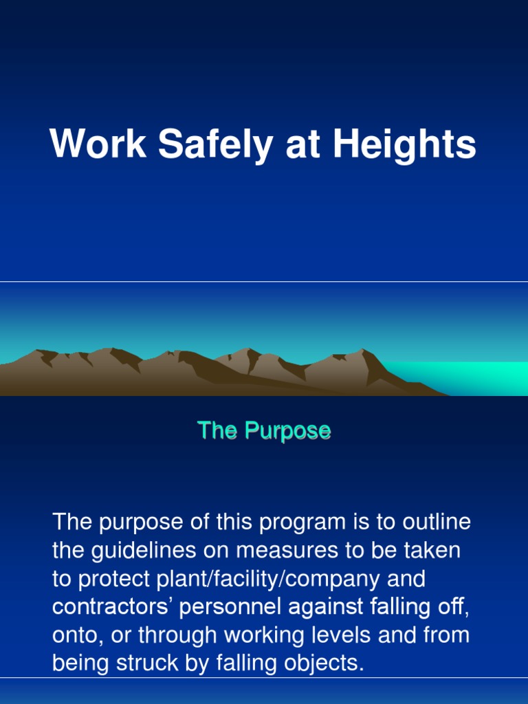 Working at Heights | PDF | Ladder | Scaffolding