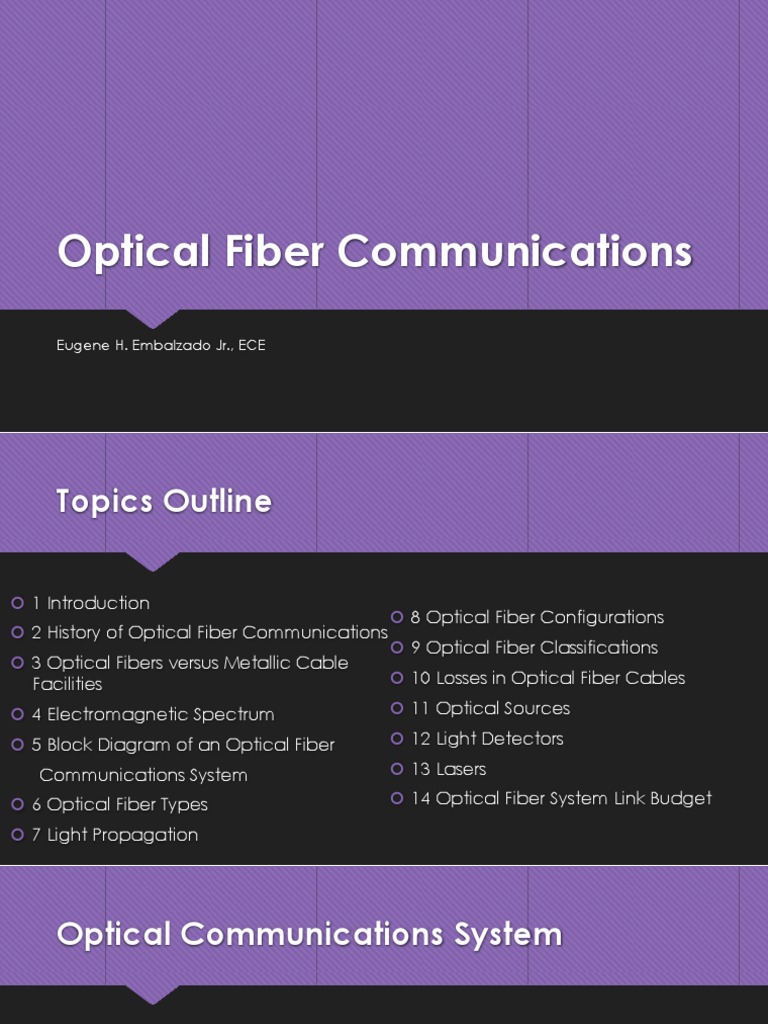 Do Fiber Optics Emit Radiation? | PDF | Optical Fiber | Light Emitting ...
