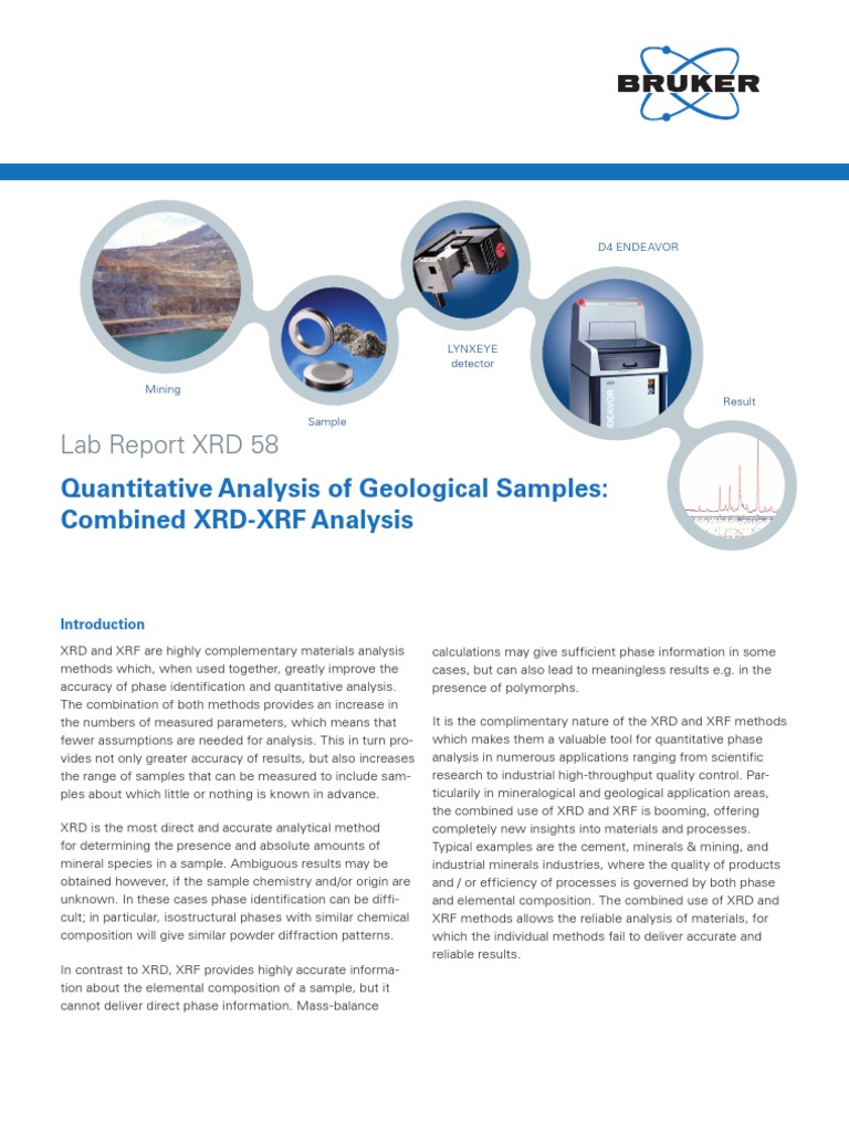 Combined XRD XRF Analysis DOC L88 EXS058 High 03 PDF | PDF | X Ray ...