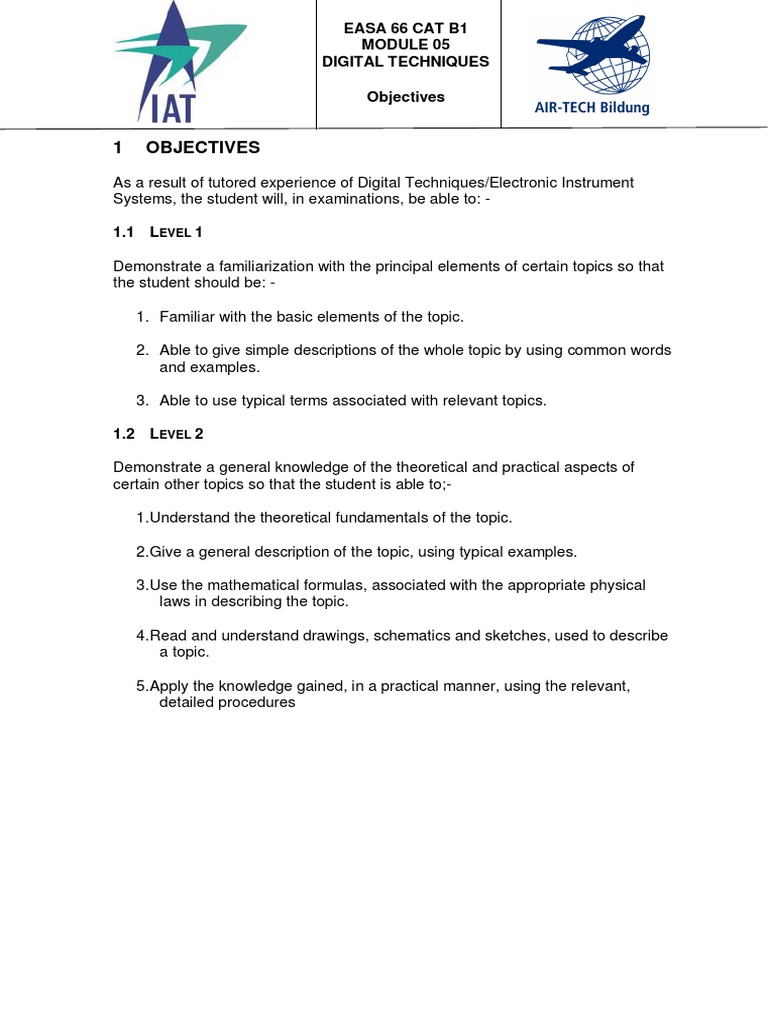CAT B1 Module 05 Master PDF | PDF | Measuring Instrument | Aviation