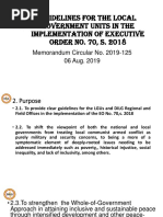 Eo-70-Elcac Task Force-Rcsp Task Force | PDF | Empowerment | Sustainability