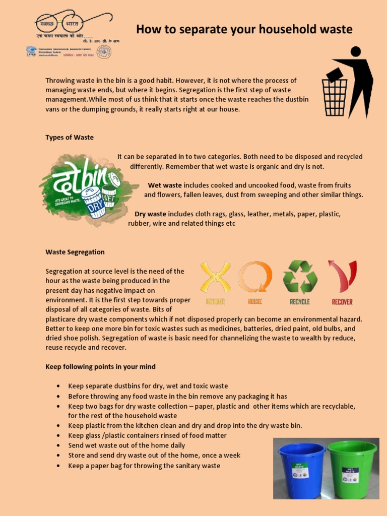 Waste Seg Eng | PDF | Recycling | Waste