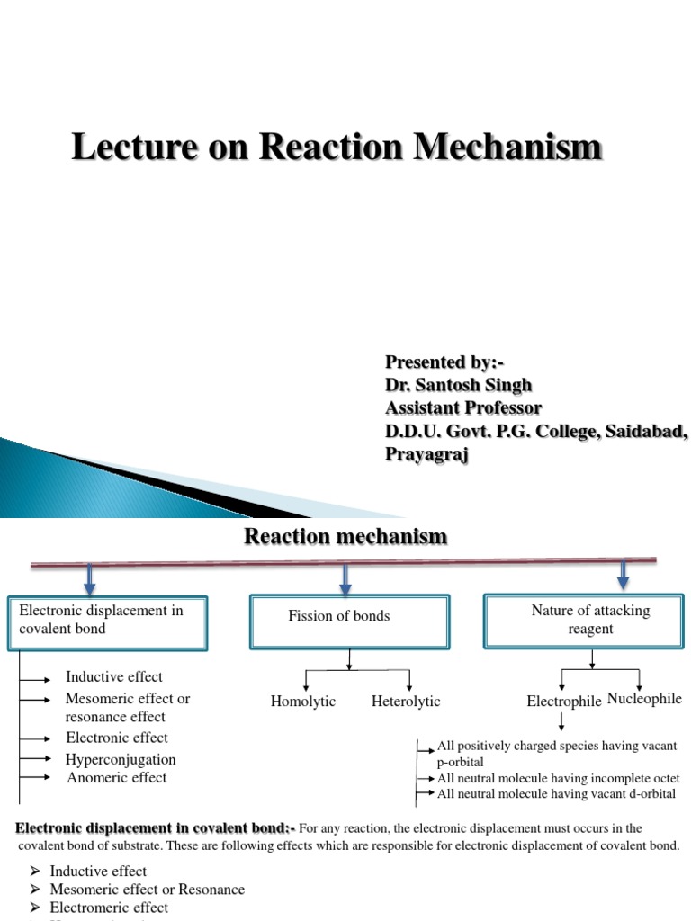 Organic Reactions and Their Mechanisms | PDF | Molecular Orbital ...