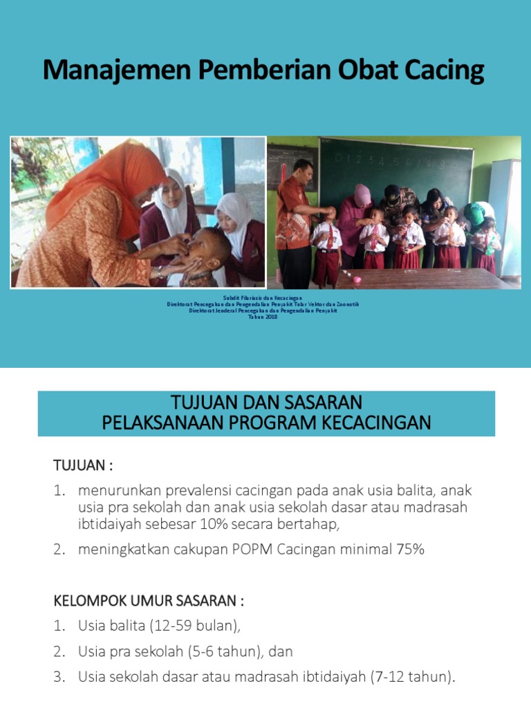 Manajemen Pemberian Obat Cacing AMBON