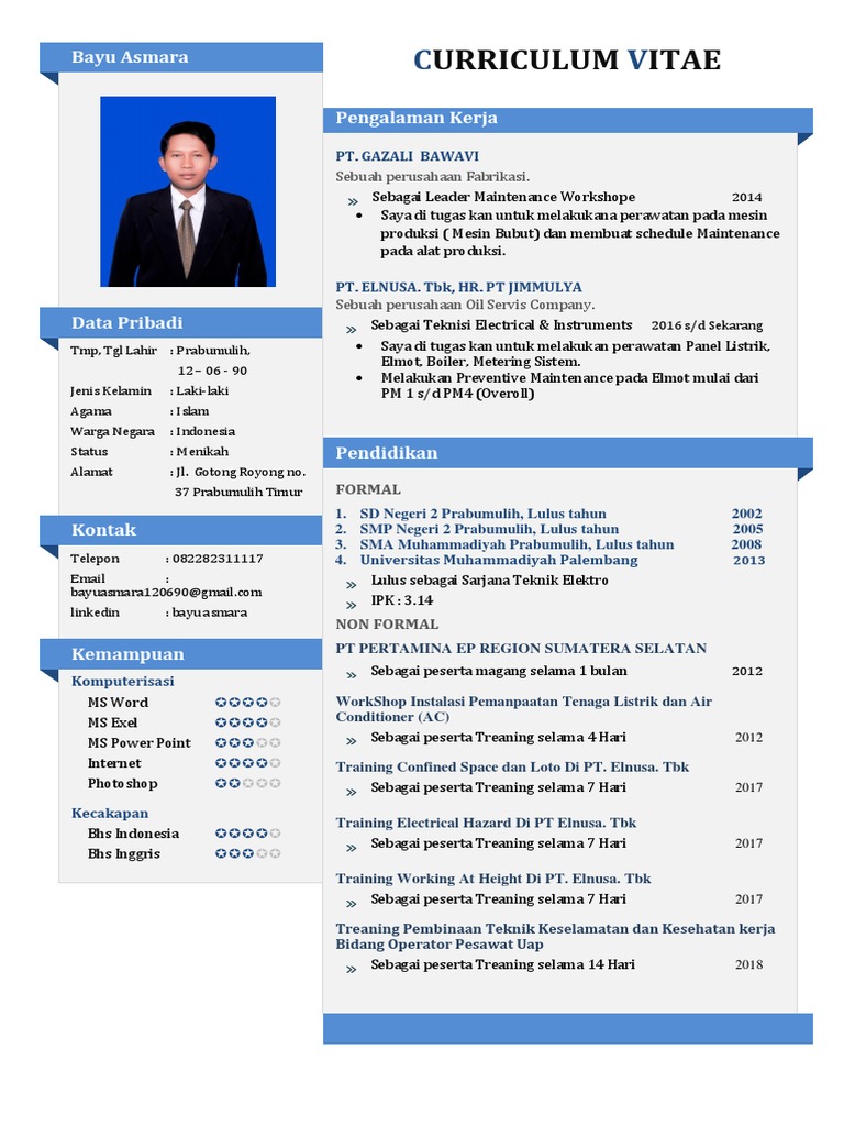 CV Bayu Asmara | PDF