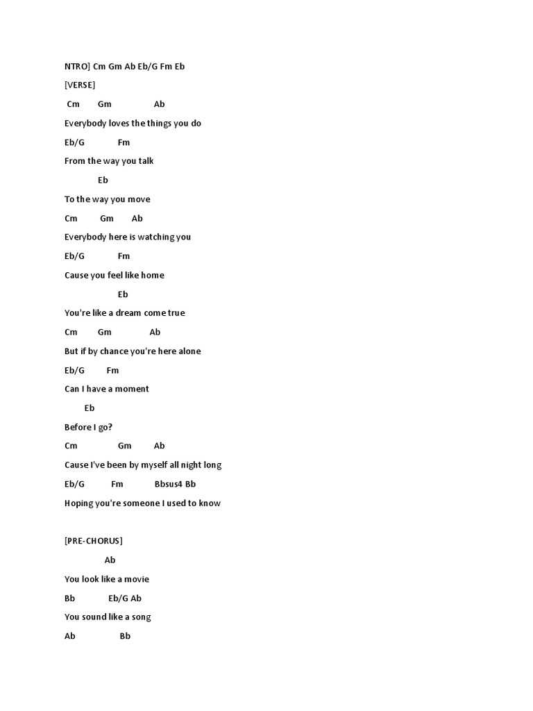 Adele When We Were Young | PDF | Song Structure | Songs