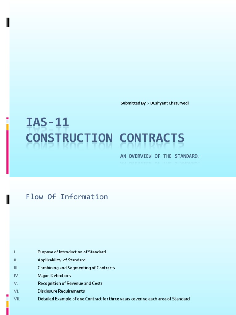 IAS 11 Presentation | PDF | Business | Fair Value