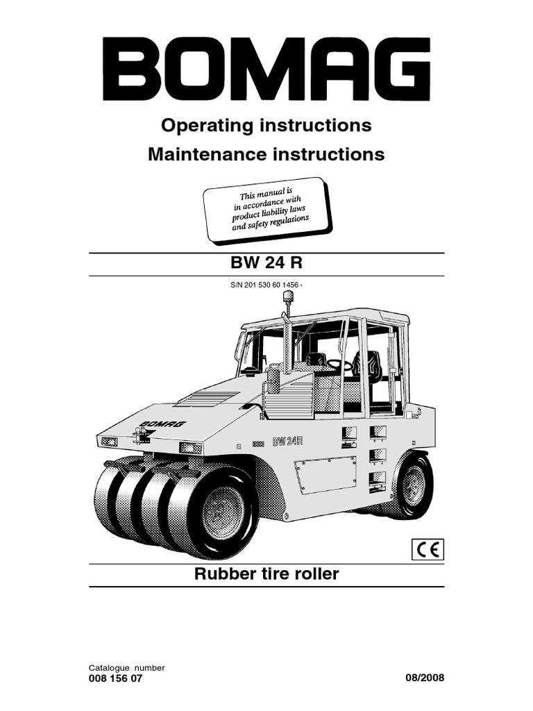 Bomag BW24R PTR Roller For Asphalt Service Manual PDF | PDF | Screw ...