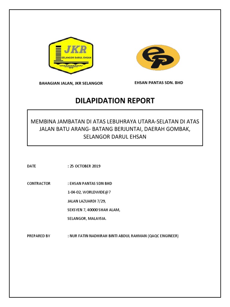 Dilapidation Survey | PDF | Road | Civil Engineering