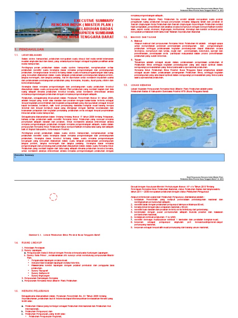 Executive Summary - Pelabuhan Bima | PDF