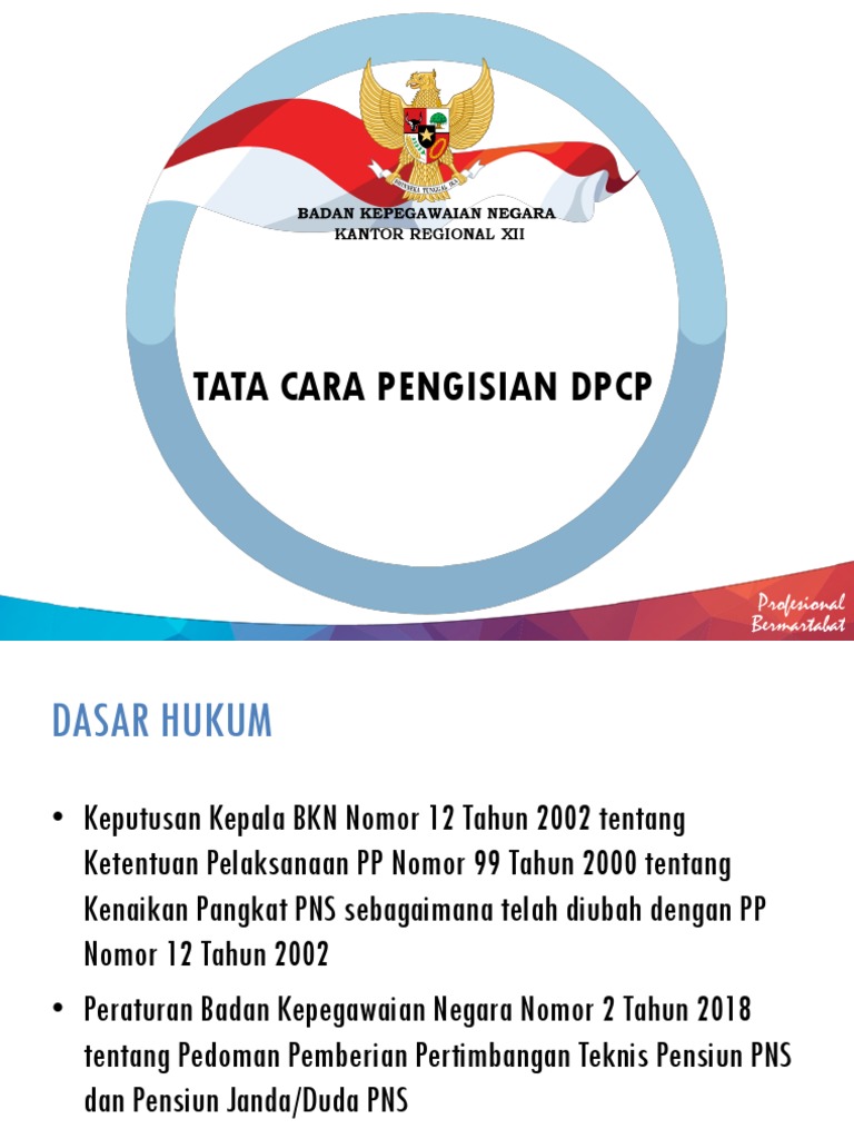 Cara Pengisian DPCP | PDF