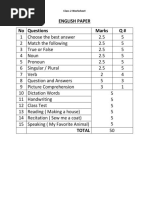 CBSE Class 2 Maths Question Paper Set A | PDF | Geometric Shapes ...