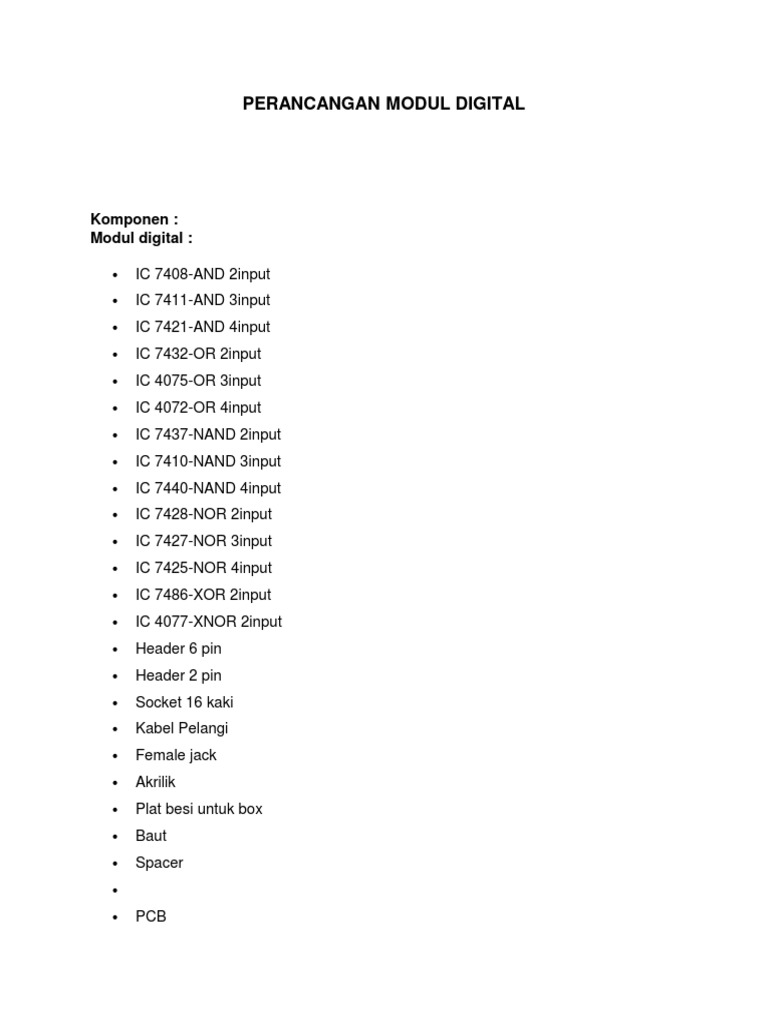 Perancangan Modul Digital | PDF | Komputer