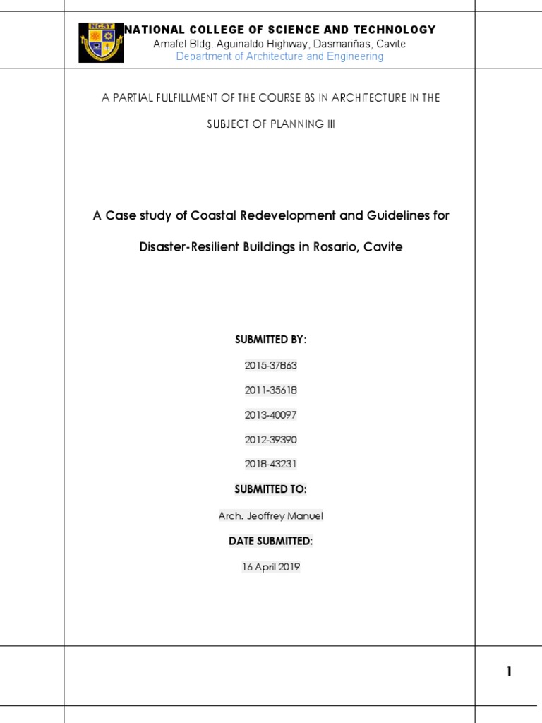 Coastal Redevelopment Plan | PDF | Flood | Risk Management