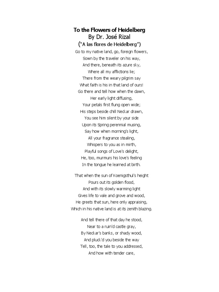 Poem Daniel | PDF | Philippines | Nationalism