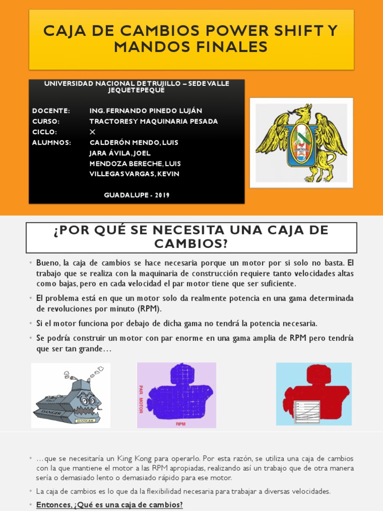 Caja de Cambios Power Shift y Mandos Finales | PDF | Embrague ...