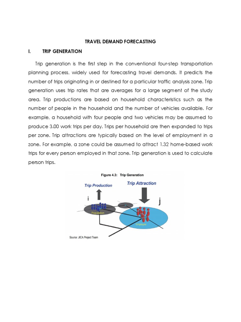 Transportaion Demand (4 Methods) | PDF | Services (Economics) | Transport