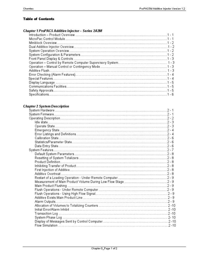 Chapter 0 - ProPAC5M Table of Contents v1.2 | PDF | Booting | Parameter (Computer Programming)