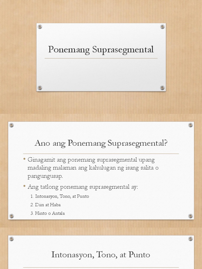 Ponemang Suprasegmental | PDF