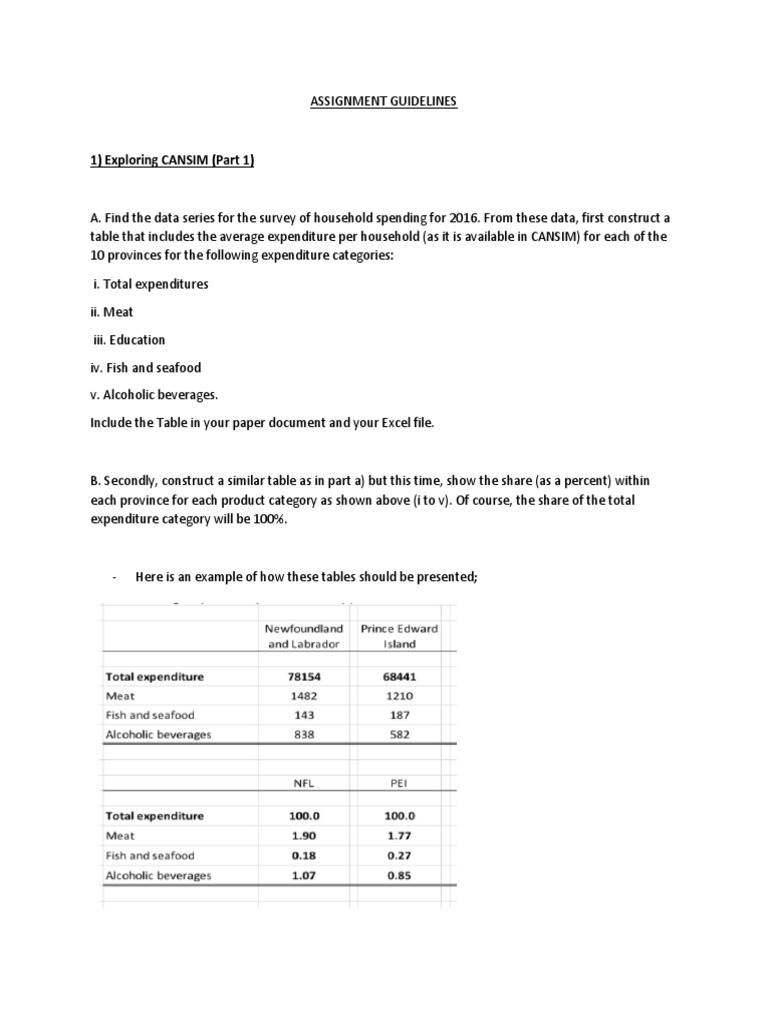 Assignment Guidelines | PDF | Microsoft Excel | Correlation And Dependence
