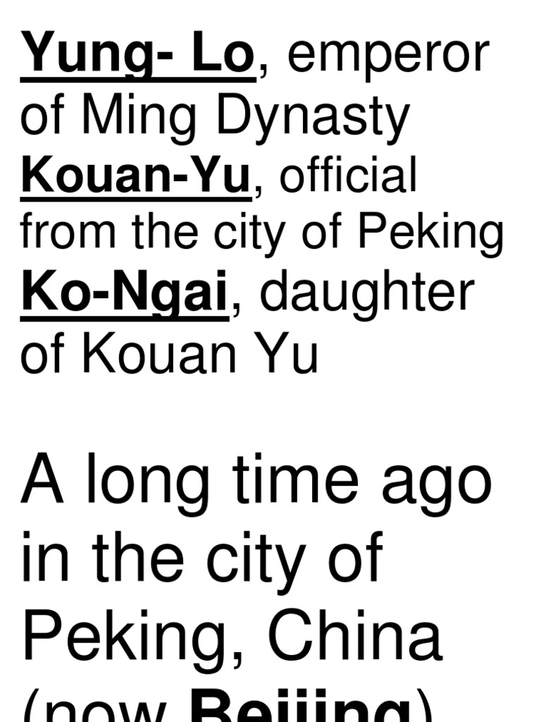 Yung-Lo, Emperor: of Ming Dynasty | PDF